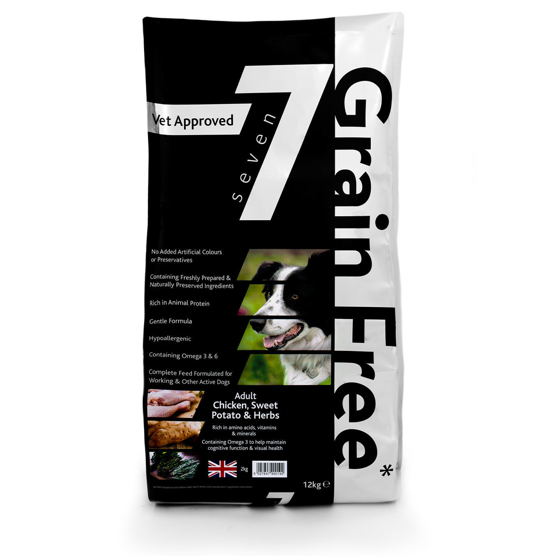 Seven Adult Chicken, Sweet Potato & Herbs Grain Free 12kg – Seven ...
