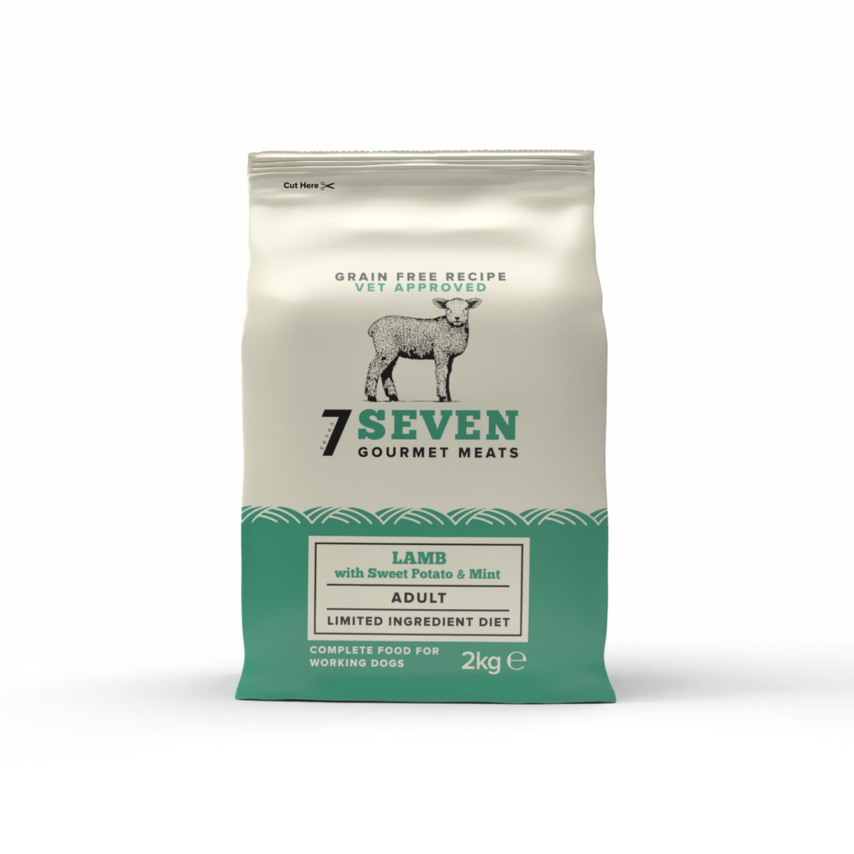 Seven Adult Lamb, Sweet Potato & Mint 2kg – Seven Animal Feeds
